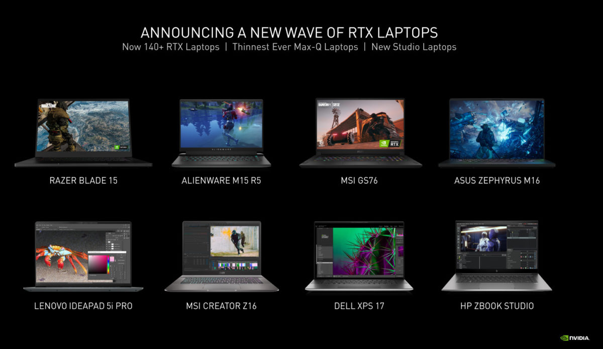 筆電先行 NVIDIA 正式發佈 RTX 3050/Ti Laptop GPU - PCM