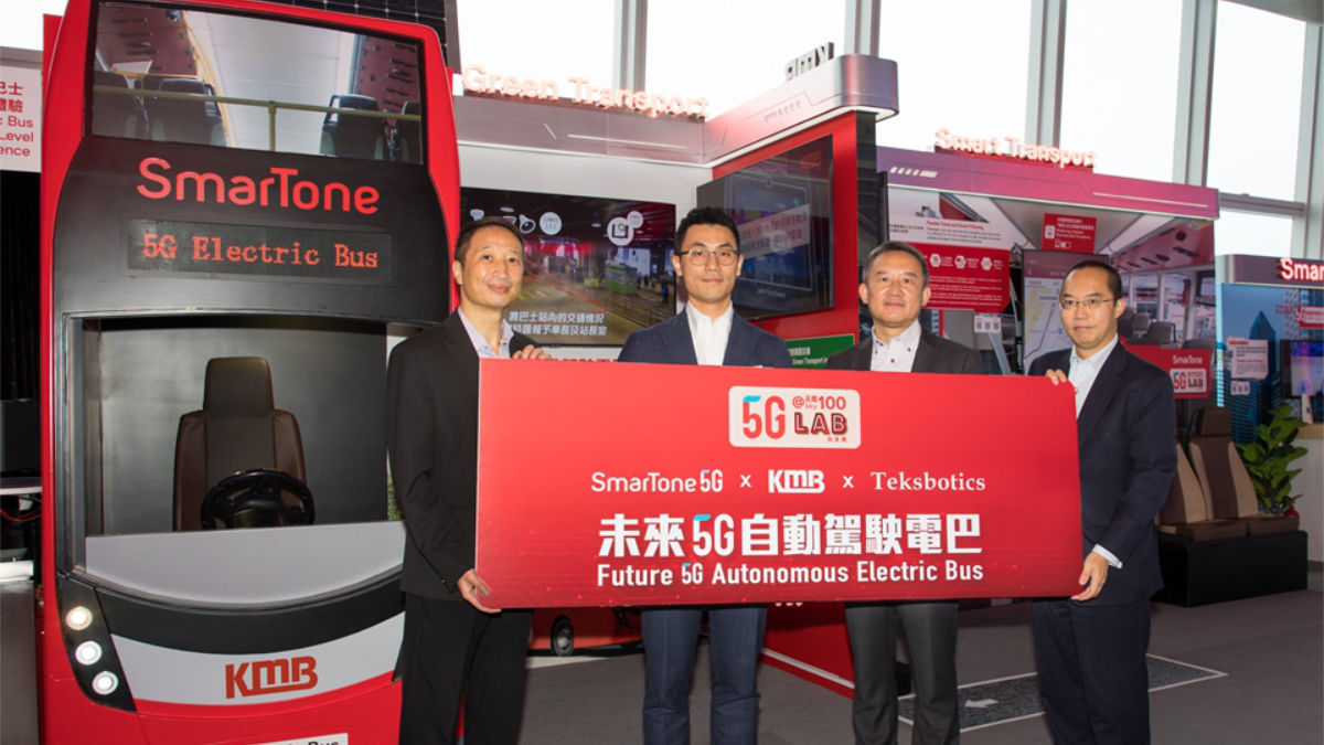 九巴、 SmarTone 、 Teksbotics 合作 搞 5G 自動駕駛電巴系統 - PCM
