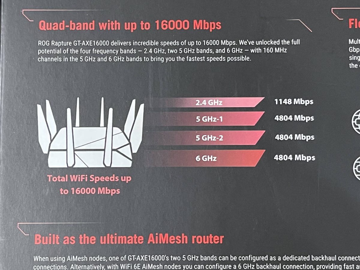 頂級規格．四頻極速！ASUS ROG Rapture GT-AXE16000 - PCM