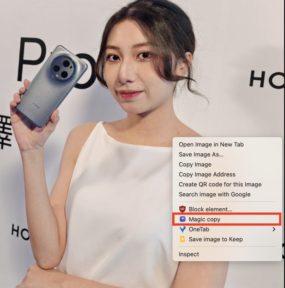 免費瀏覽器擴充功能 AI 分析網圖內容 Magic Copy 抽出圖片重點 - PCM