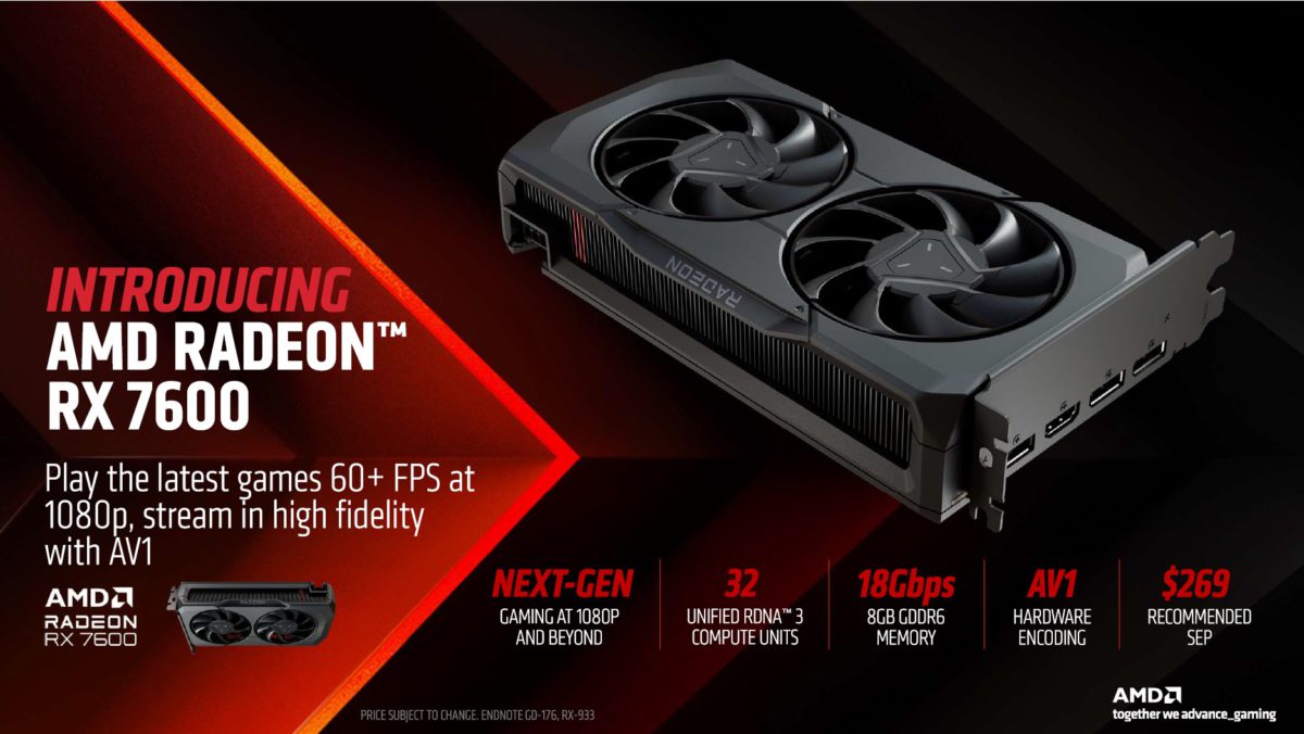 Navi33 搶閘出擊 Radeon RX 7600 - PCM