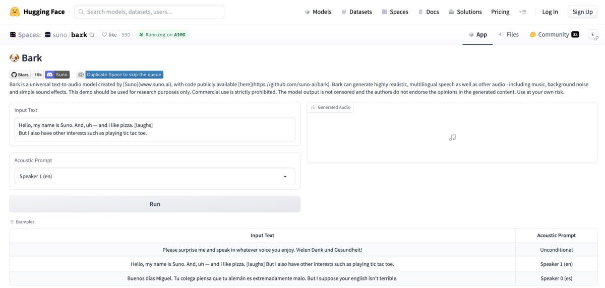 真人語調＋多語言＋AI 唱歌？自建 Bark 人工智能文字轉語音平台 - PCM
