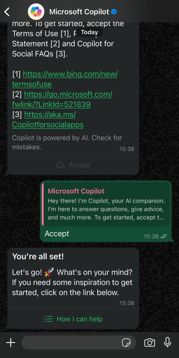 【逐步教學+試用】直接用 WhatsApp 問 Copilot 可以用廣東話，不過…… - PCM