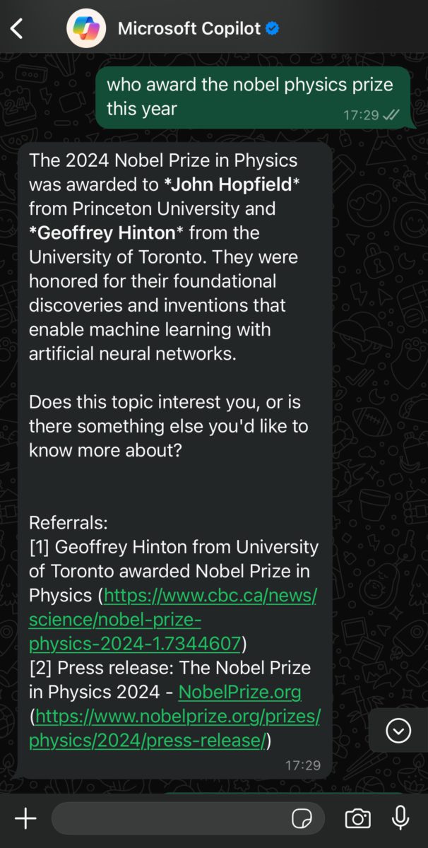 【逐步教學+試用】直接用 WhatsApp 問 Copilot 可以用廣東話，不過…… - PCM